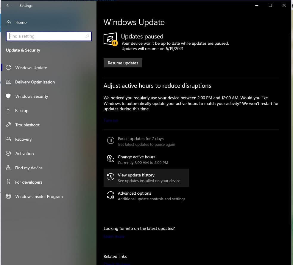 How to uninstall Windows updates